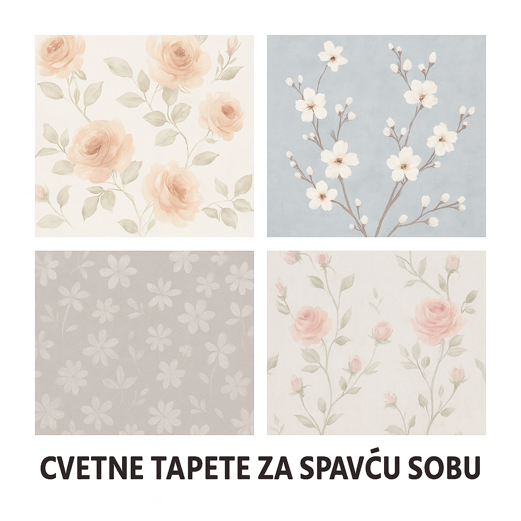 Cvetne Tapete za Spavacu Sobu – 3D Tapete