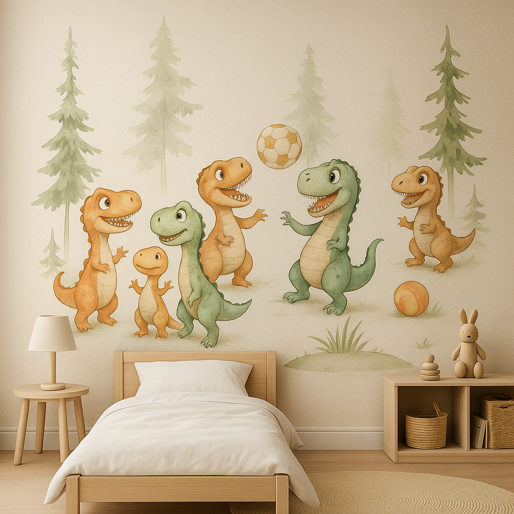 Dinosaurusi Tapeta za Decake - 3D Tapete